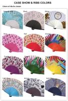 China Hot Sale Wholesale Custom Printed Logo Folding Wood Hand Fan High Quality  Gift Wooden Fan for sale