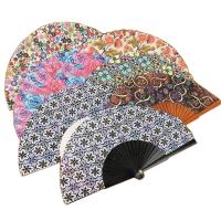 China Wholesale Custom Printed Logo Folding Wood Hand Fan High Quality  Gift Wooden Fan for sale