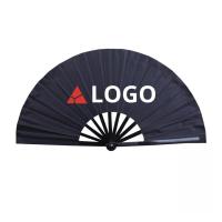 China 23cm Factory Hot Sale Wood Han Fan Craft Gift Folding Wooden Handle Fan Wood Promotion Fan for sale