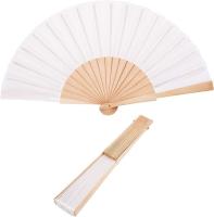 China 23cm Factory Hot Sale Wood Han Fan Craft Gift Folding Wooden Handle Fan Wood Promotion Fan for sale