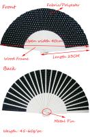 China Wood Custom Logo Wooden Large Hand Held Folding Wedding Party Gift Foldable Personalized Wood Hand Fans With Promotional Price for sale