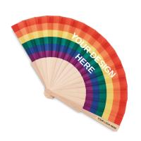 China Stable Quality Custom Design 9 Inch 23cm Abanicos De Mano Fabric Hand Held Fan Wooden Folding Hand Fan for sale