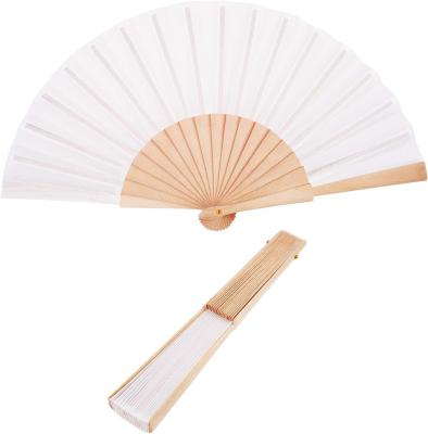 China Custom Foldable Flower Cover Wood Hand Fan Suppliers Craft Frames Bag Hand Held Small Mini Fan Bride Wedding Wood Hand Fans for sale