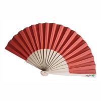 China High Quality Polyester Cotton and Paper Wood Hand Fan Handcrafted Hand Fan for Party for sale