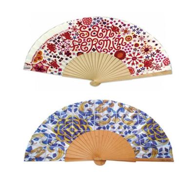 China Hot Selling Factory Price Personalized Wedding Decoration Wood Hand Fan Customized for sale