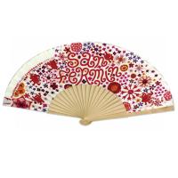 China Hot Selling Factory Price Personalized Wedding Decoration Wood Hand Fan Customized for sale
