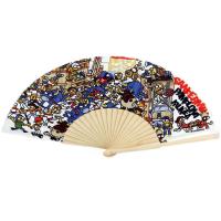 China Wholesale High Quality Custom Printed Logo Folding Wood Hand Fan in Wedding Gift Wooden Fan for sale