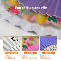 China Personalized Wood Silk Fan Customized Carved Wooden Fans for Weddings for sale