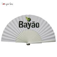 China Personalized Printed Art Logo Handfan Favor Fabric Wooden Paper Sublimating Folding Custom Hand Fan for Promotion for sale