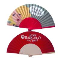 China Personalized Printed Art Logo Handfan Favor Fabric Wooden Paper Sublimating Folding Custom Hand Fan for Promotion for sale