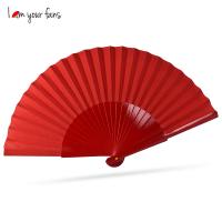 China High Quality Vintage Chinese Carved Wooden Small Hand Fan Wood Handle Folding Hand Fans Plain Custom Wooden Fan for sale