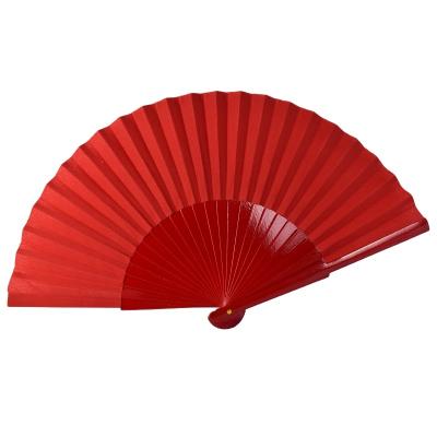 China Wholesale Custom Print Personalize Folding Fan Wooden Hand Fan Frame Sticks Bulk Spanish Handheld Fabric Cloth Wooden Hand Fan for sale