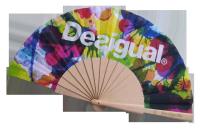China Custom Bamboo Wooden Folding Clack Hand Fan Foldable Wedding Held Wooden Folding Hand Fan With Pouch for sale