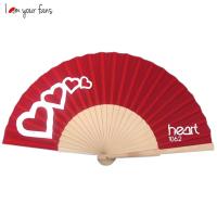 China Personalized Wedding Wood Hand Fan in Wedding Gift Paper Silk Fabric Wooden Hand Fans Decoration for sale