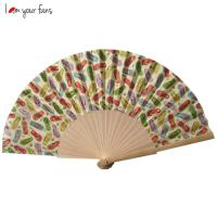 China Personalized Wedding Wood Hand Fan in Wedding Gift Paper Silk Fabric Wooden Hand Fans Decoration for sale