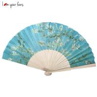 China 2026 Promotion Summer Wedding Wood Hand Fans for Women Custom Wood Hand Fan Printed Logo Folding Wood Hand Fan for sale