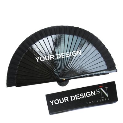 China Wholesale Latest Design Hand Held Wooden Fan Spanish Flower Printed Flamenco Fan Wooden Spanish Wooden Hand Fans for sale