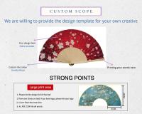 China Personalize Wooden Hand Made Fans Custom Printed Logo Folding Customized Promotional Hand Fans Spanish Wood Fan for sale
