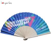 China Wholesale Designs Eventail Mariage logo Printed Portable Custom Foldable Wedding Held Wooden Folding Hand Fan for sale