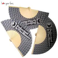 China Wholesale Custom Print Personalize Folding Fan Bulk Spanish Handheld Fabric Cloth Foldable Promotion Wooden Hand Fan for sale