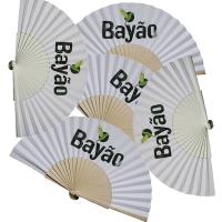 China Personalized Promotion Wooden Handle Paper Hand Fan Wood Folding Hand Fan for sale