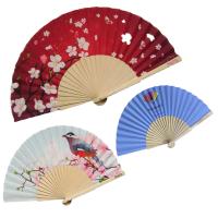 China Personalized Promotion Wooden Handle Paper Hand Fan Wood Folding Hand Fan for sale