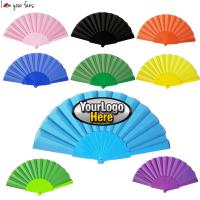 China Factory Price Custom Hand Fan Folding Fans Hand Held Plastic Hand Fan for Wedding, Business Gifts for sale