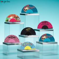 China Factory Price Custom Hand Fan Folding Fans Hand Held Plastic Hand Fan for Wedding, Business Gifts for sale
