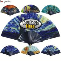 China Wholesale Personalized Cloth Fan Plastic Fan Paper Folding Fan Party Favor Event Gift for sale