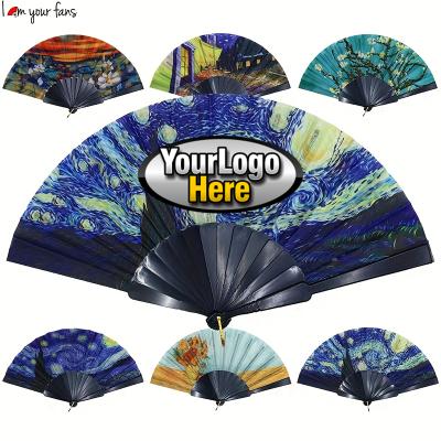 China Wholesale Personalized Cloth Fan Plastic Fan Paper Folding Fan Party Favor Event Gift for sale