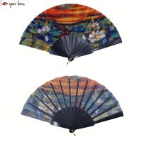 China Wholesale Personalized Cloth Fan Plastic Fan Paper Folding Fan Party Favor Event Gift for sale