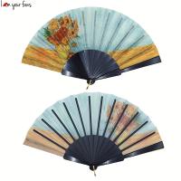 China Wholesale Personalized Cloth Fan Plastic Fan Paper Folding Fan Party Favor Event Gift for sale