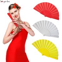 China Personalized Plastic Fan Dance Hand Fan Large 33 Cm Folding Fans for Flamenco Dance for sale