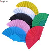 China Personalized Plastic Fan Dance Hand Fan Large 33 Cm Folding Fans for Flamenco Dance for sale