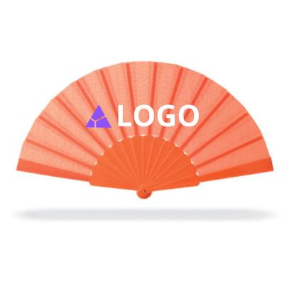 China 2024 Hot Selling Business Gift Custom Folding Fan Plastic Foldable Hand Fan for sale