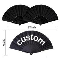 China 2024 Hot Selling Business Gift Custom Folding Fan Plastic Foldable Hand Fan for sale