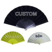 China 2024 Hot Selling Business Gift Custom Folding Fan Plastic Foldable Hand Fan for sale