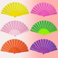China Hot Selling Business Gift Custom Folding Fan Pp Plastic Foldable Hand Fan for sale