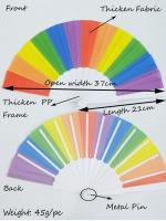 China Customized New Design Hand Fans Plastic Advertising Fan Plastic Folding Hand Fan for sale