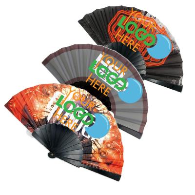 China Personalized Plastic Fan 23 Cm Hand Fans Custom Printed Folding Plastic Fan for sale