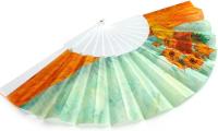 China Personalized Folding Hand Fan Classic Paintings Plastic Hand Fan Custom for sale