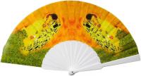 China Personalized Folding Hand Fan Classic Paintings Plastic Hand Fan Custom for sale