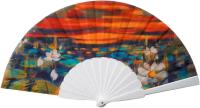 China Personalized Folding Hand Fan Classic Paintings Plastic Hand Fan Custom for sale