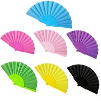 China 2025 Portable Hand Fan Custom Logo Diy Plastic Hand Fan Hand Held Folding Fan for sale