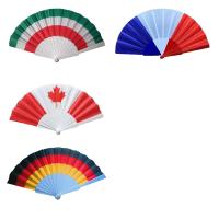 China Customized Promotion Advertising Display Fan Plastic Plain Paper Hand Fan for Business Gift for sale