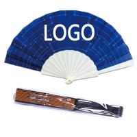 China Custom Portable Pp Plastic Hand Fan Folding Hand Held Fan for Wedding Decoration for sale