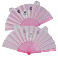 China Custom Portable Pp Plastic Hand Fan Folding Hand Held Fan for Wedding Decoration for sale