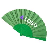 China Customized Personalized High Quality Hand Fans Plastic Ribs Custom Printed Folding Hand Fan for sale