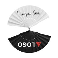 China Wedding Party Decoration Festival Fand Fan Customized Folding Plastic Hand Fan for sale