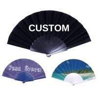 China Wedding Party Decoration Festival Fand Fan Customized Folding Plastic Hand Fan for sale